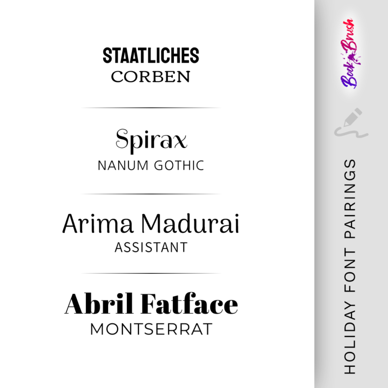 12 Genre Font Pairings for Graphics and Book Covers (with 45+ font ...