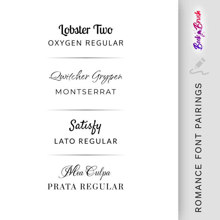 12 Genre Font Pairings for Graphics and Book Covers (with 45+ font ...