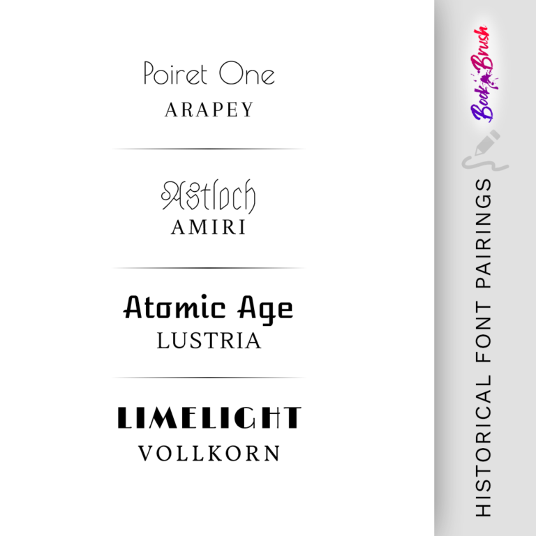 12 Genre Font Pairings for Graphics and Book Covers (with 45+ font ...